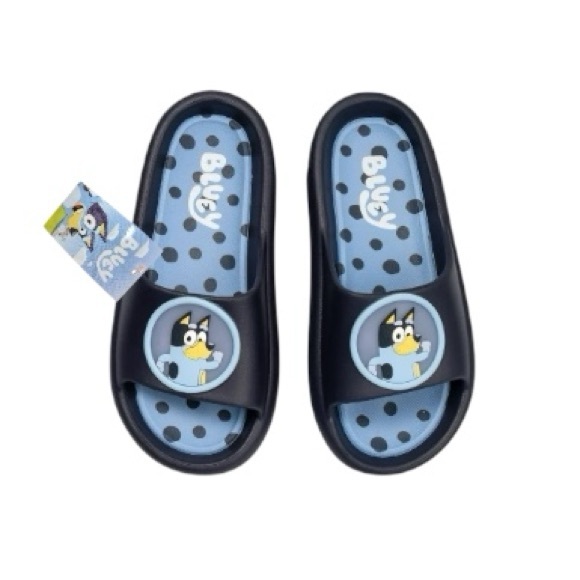 Bluey | Shoes | Blueys Dad Bandit Comfort Polka Dot Slide Sandals ...